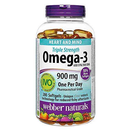 Webber Naturals Omega-3 Fish Oil 600 EPA/ 300 DHA | Lazada PH