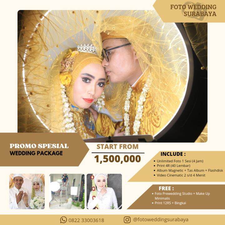 Pricelist paket foto wedding paket foto nikah paket foto wedding & prewedding Surabaya Sidoarjo ...