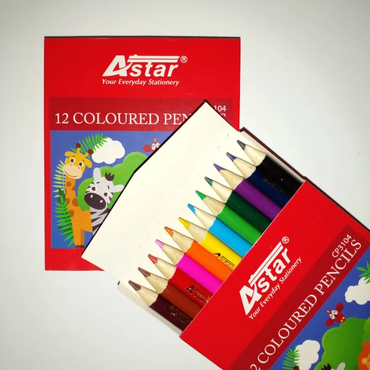 Astar Colour Pencil 12 Short (CP 3104) | Lazada