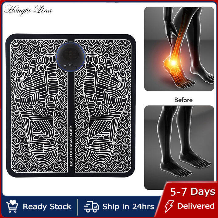 Hengfa Lina EMS Foot Massager Mat Electric Muscle Stimulation Foldable ...