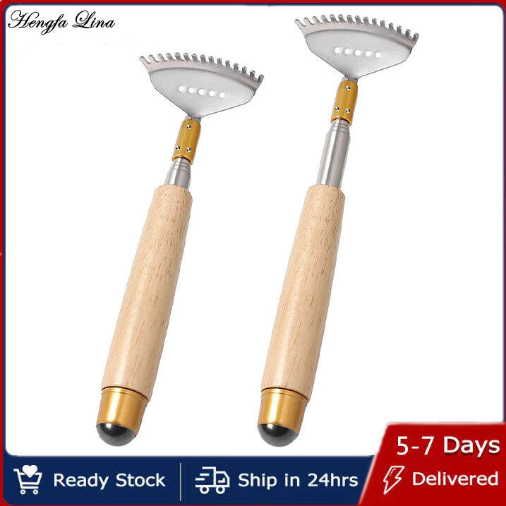 Hengfa Lina Metal Back Scratcher Telescopic Wooden Handle with Steel ...