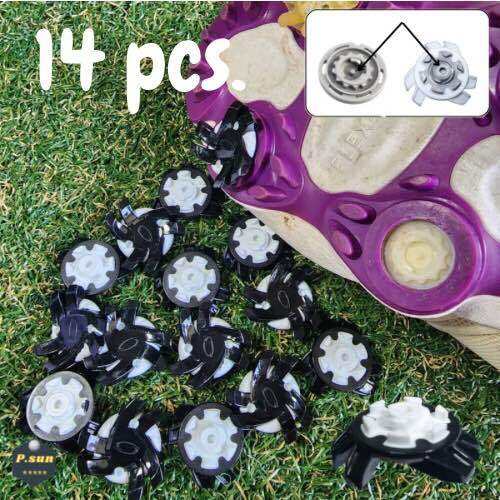 ปุ่มรองเท้ากอล์ฟ 14pcs. Spikes cleats golf shoes แบบมีรูเดือย/ tour ...