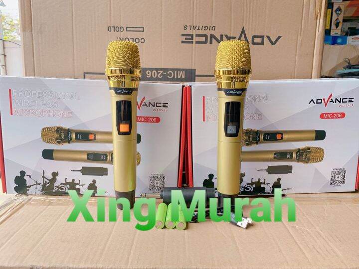 Mic Wireless Advance 206 double mic | Lazada Indonesia