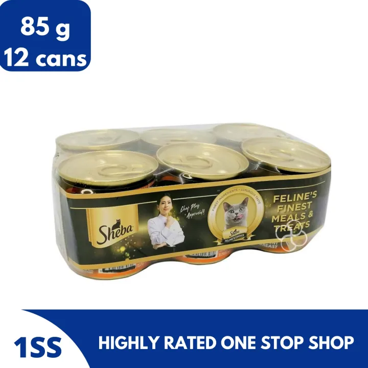 Sheba Succulent Chicken Breast Cat Wet Food 85g x 12 cans | Lazada PH