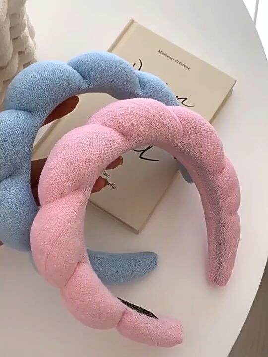 Bando Fluffy Bando Sponge busa Bando Spa Viral import terry wool ...