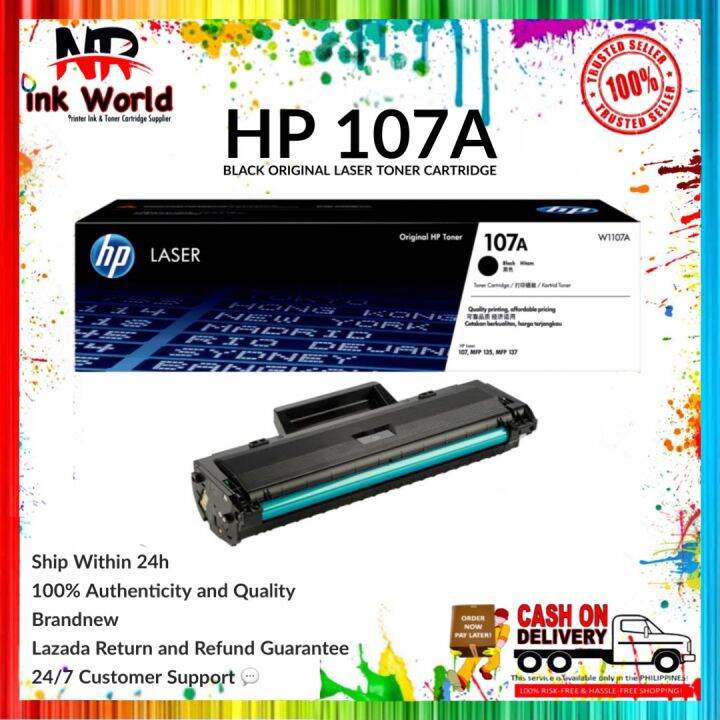 HP 107A Black Original Laser Toner Cartridge (W1107A) | Lazada PH