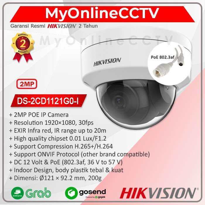 Kamera CCTV IPCam Hikvision 2MP Indoor DS-2CD1121G0-I Hikvision DS-2CD1121G0-I Hikvision DS ...