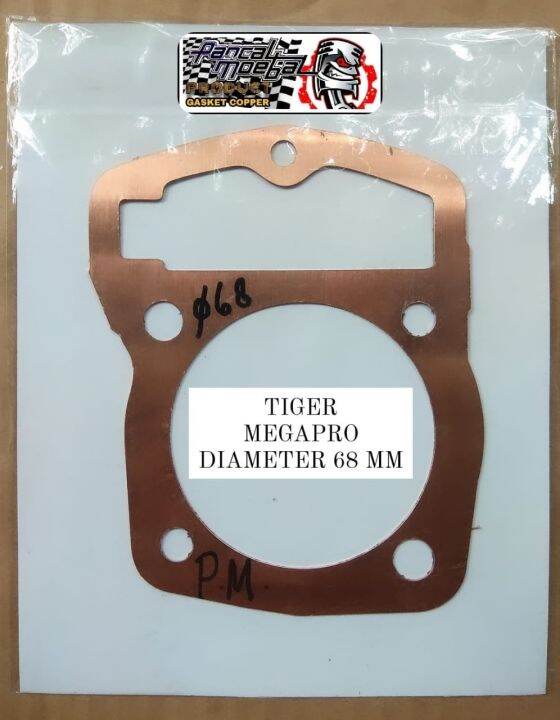 TIGER 68 PACKING HEAD TEMBAGA TIGER DM 68MM MEGAPRO BORE UP PERPAK BLOK HEAD TEMBAGA TIGER ...