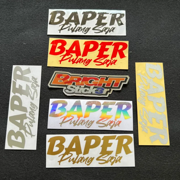 STICKER STIKER BAPER PULANG SAJA CUTTING | Lazada Indonesia