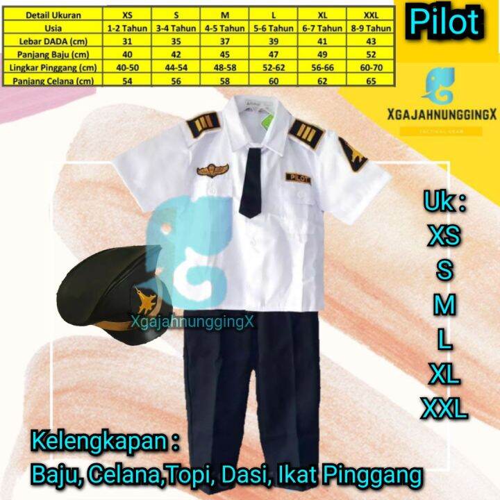 Baju Setelan Seragam Pilot Anak | Setelan Pilot Anak | Kostum Pilot ... Baju Setelan Seragam Pilot Anak | Setelan Pilot Anak | Kostum Pilot ...