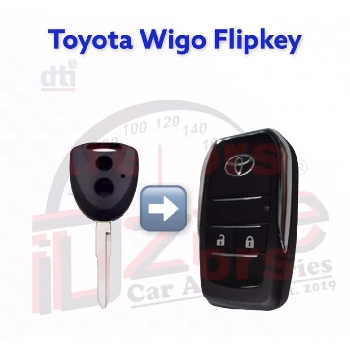 Toyota Wigo/Avanza Flipkey Replacement Shell 2 Buttons | Lazada PH