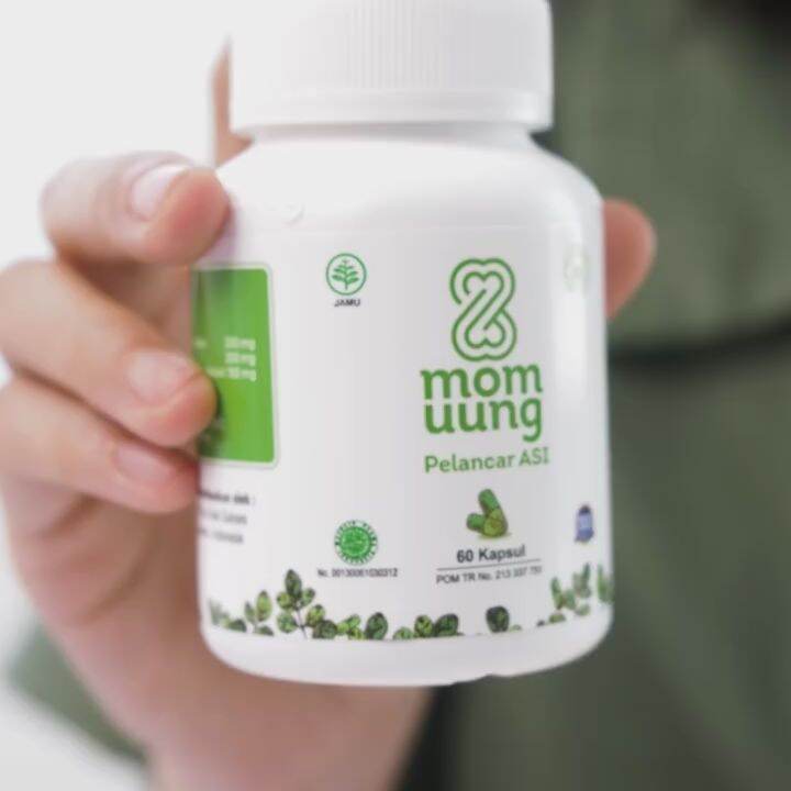 MOMUUNG Mom Uung Pelancar Asi / Asi Booster 30 60 Kapsul Kelorcap Kelor ...