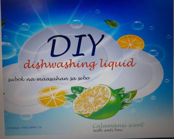 Dishwashing label (sticker) for 1lt (min. of 50stickers at Php 125 only ...