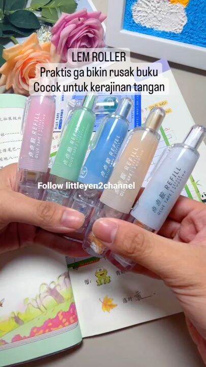 Adhesive Roller / Lem Kering Roll / Lem Roller 5 Meter Menempel Kuat ...