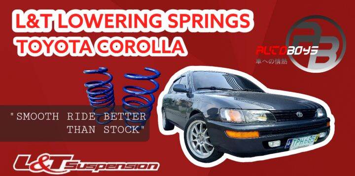 L&T lowering springs for Toyota corolla | Lazada PH