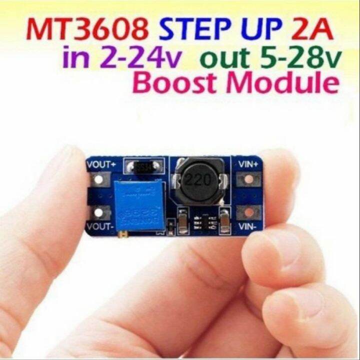 MT3608 Module Adjustable Step Up Boot DC 2A 2-24v To 5-28V | Lazada Indonesia
