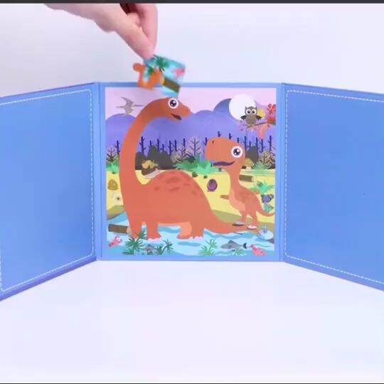 Wooden Magnetic Puzzle Book Page Early Childhood Education Children's ...