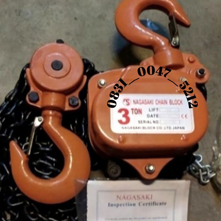 Chain Block Nagasaki 3 Ton 5 Meter Chain Block Takel Manual 3 Ton 3