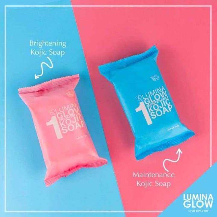 Lumina Glow - Kojic Soap (Pink Rejuv or Blue Maintenance | Lazada PH