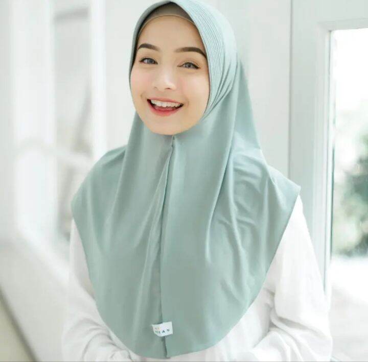Jumahijab Hijab Jersey Kenan Size M Jilbab Instan Standar Kerudung dzevanda Jeblus Viral ...