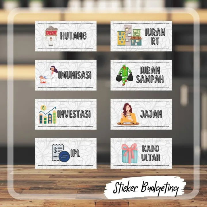 Sticker Budgeting Dompet Disiplin Pintar Aesthetic Part 1 | Lazada ...