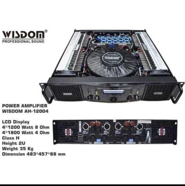 Power Amplifier Wisdom 4 Channel AH-12004 | Lazada Indonesia