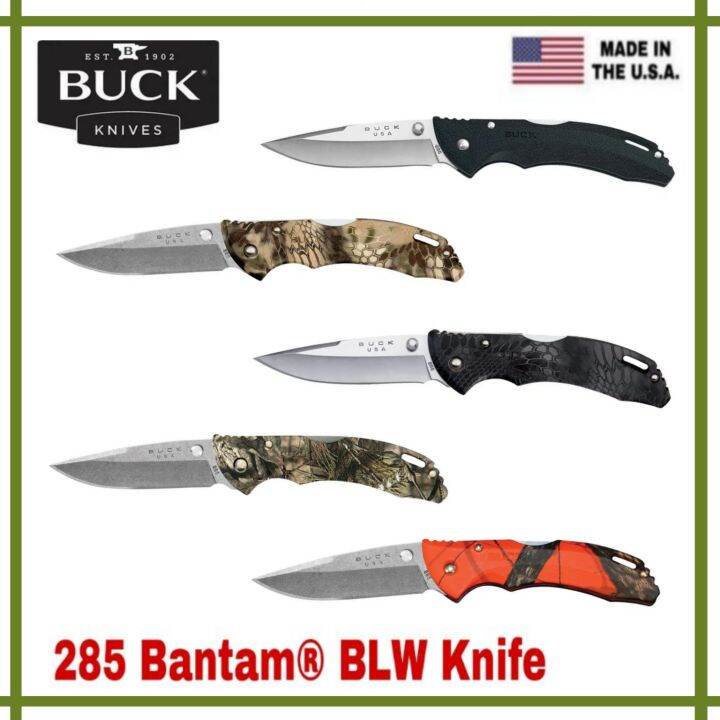 มีดBuck Bantam® 285 มีดขนาดกลาง ด้ามไนลอนสีดำ ใบมีด420HC เพรียวบาง ...
