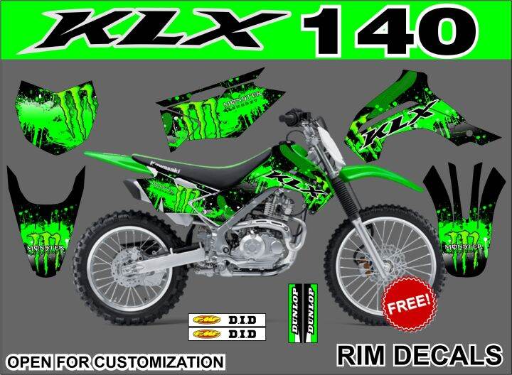 Kawasaki klx 140 full body decals | Lazada PH