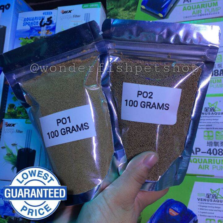 PO1 and PO2 Fish Food Pellet | Lazada PH