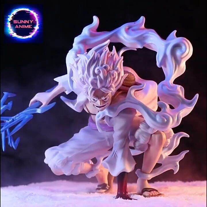 Ready Stock One Piece Monkey D. Luffy Gear 5 Thunder Nika Sun God 18cm ...
