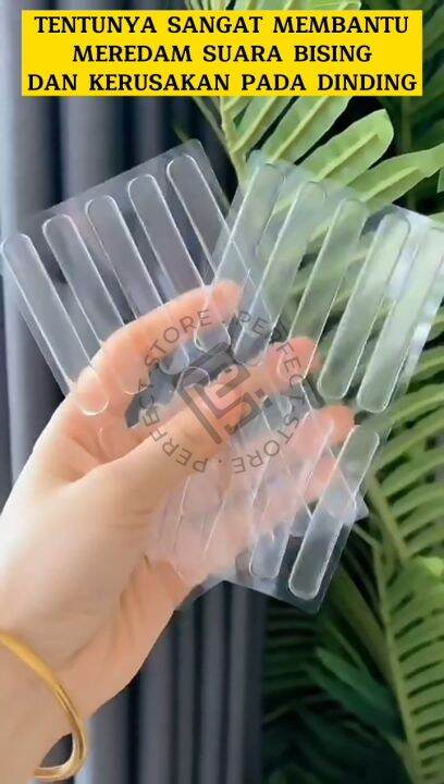 Penahan Pintu Silikon Ganjalan Pengaman Dinding Tembok Peredam Suara ...