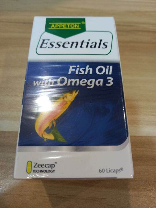 APPETON ESSENTIALS FISH OIL WITH OMEGA 3 60 Licaps EXPIRY 05/2024 | Lazada