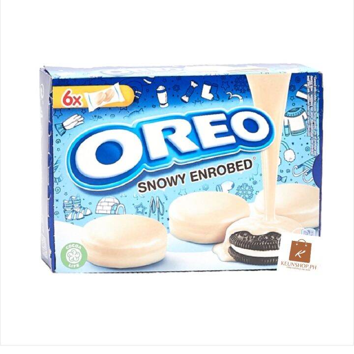 Oreo Snowy Enrobed White Chocolate Covered Biscuits 246g | Lazada PH
