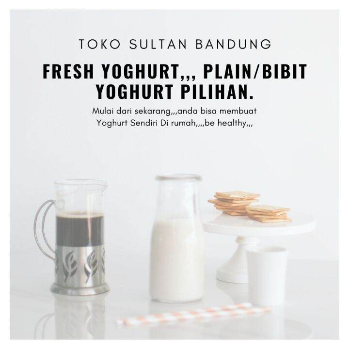 Fresh Yoghurt/Plain Yoghurt/Bibit Yoghurt 1000 ml | Lazada Indonesia