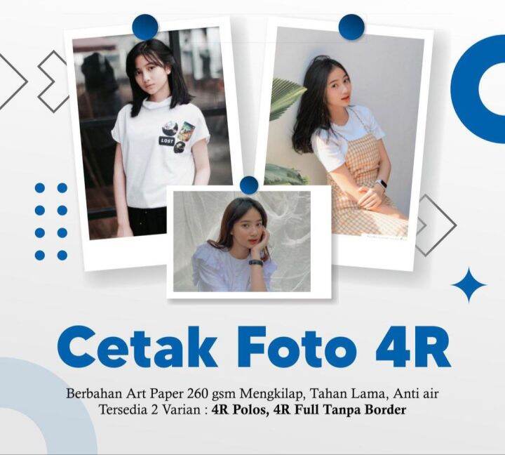 CETAK FOTO 4R ( kualitas Glossy) / 6 pcs | Lazada Indonesia
