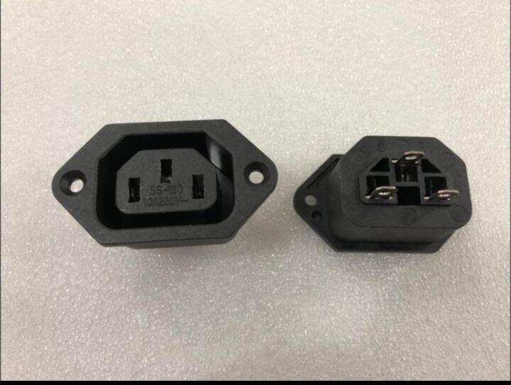 Socket AC Power IN Outlet Inlet Soket Komputer PC PVC FEMALE | Lazada ...