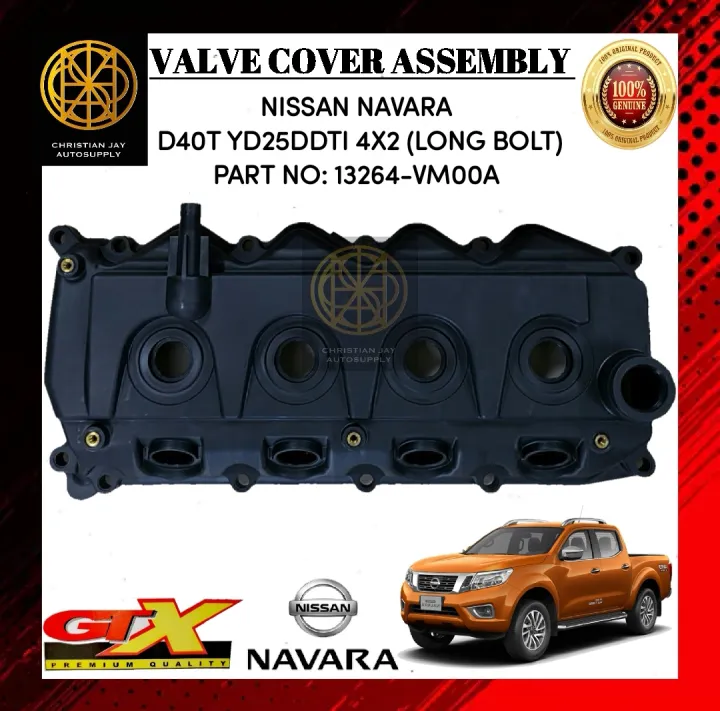 GTX VALVE COVER ASSEMBLY NISSAN NAVARA D40T YD25DDTI 4X2 (LONG BOLT ...