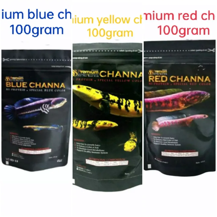 pellet premium ikan channa/makanan channa | Lazada