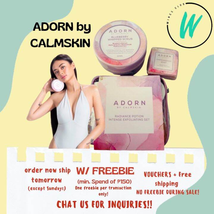 ADORN by Calmskin Blueberry Whipped Scrub Radiane Potion Chimchaghan ...