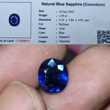 Batu Blue Safir Asli Dan Palsu