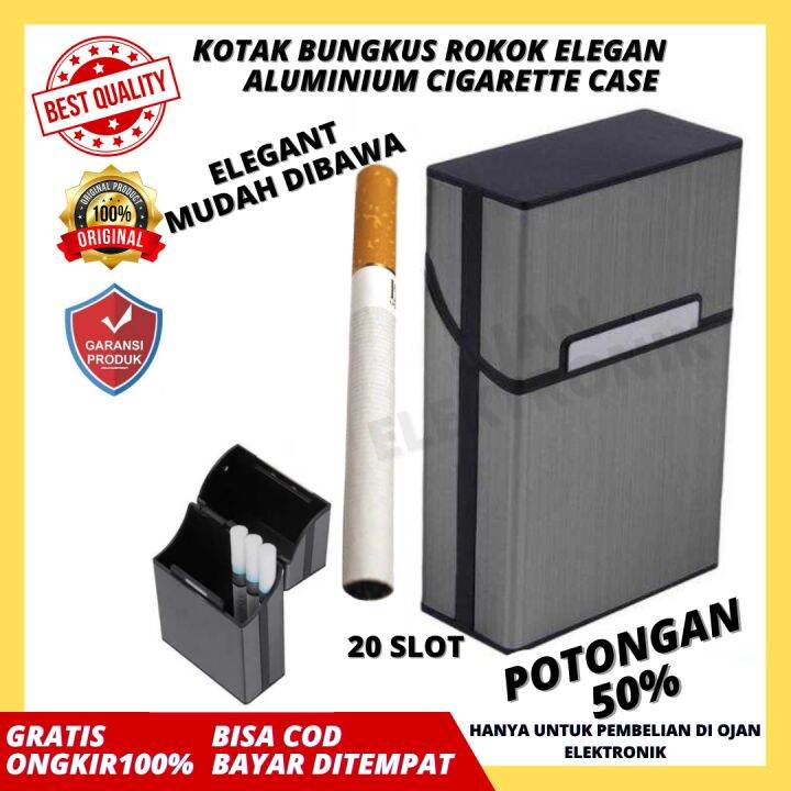 Kotak Bungkus Rokok Elegan Aluminium Cigarette Case | Lazada Indonesia