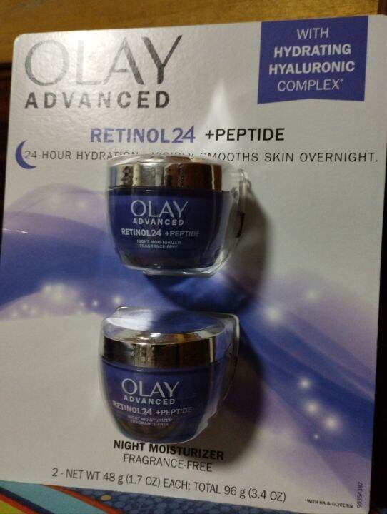 Olay Advanced Retinol 24 + Peptide, with Hydrating Hyaluronic Complex ...