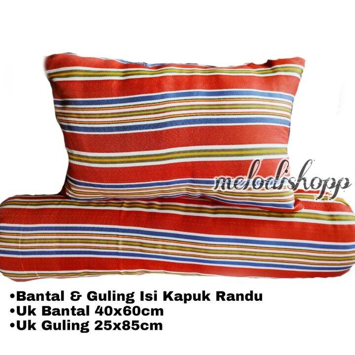 Bantal Guling Kapuk/Bantal Tidur & Guling Tidur Isi Kapuk Randu Asli ...