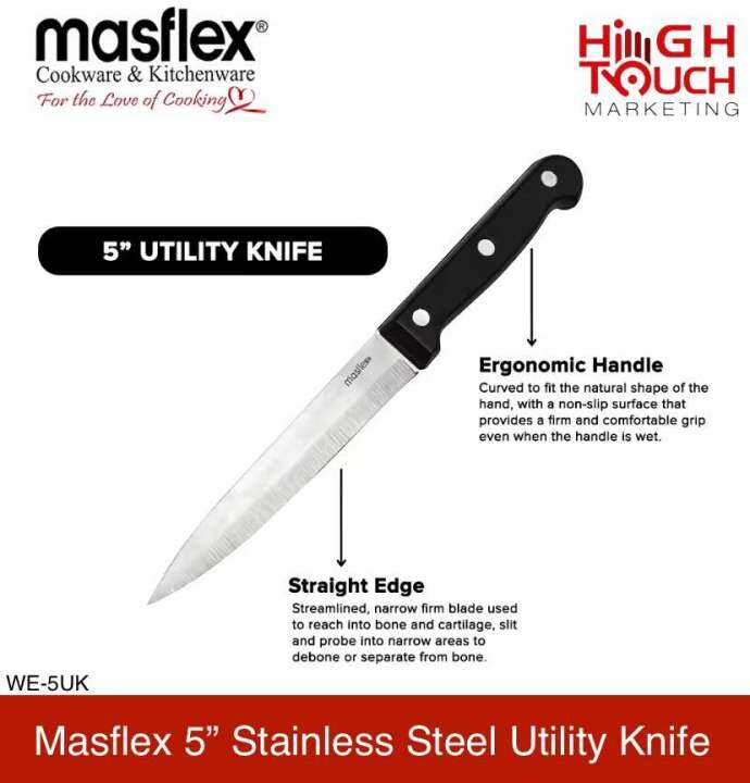 Masflex 5 Inches Stainless Steel Utility Knife | Lazada PH