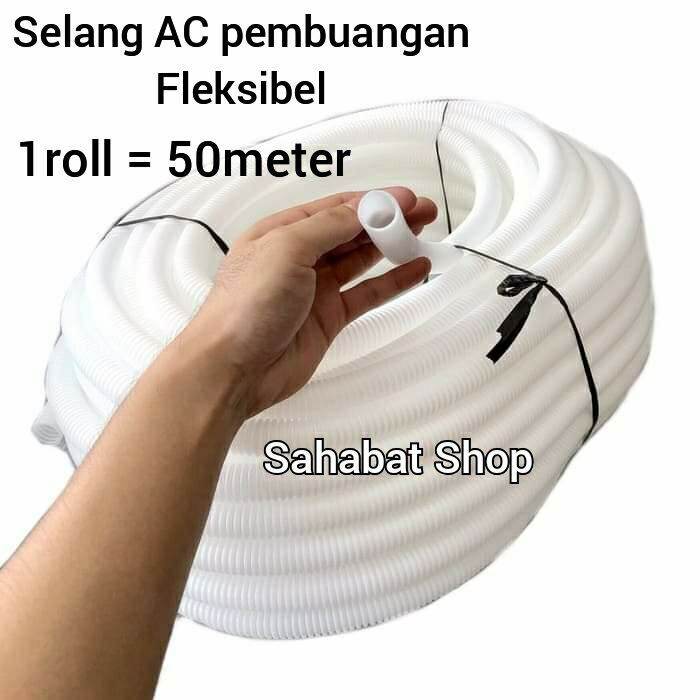 SELANG PEMBUANGAN AIR AC FLEKSIBEL / SELANG DRAIN 5/8 1ROLL 50METER ...