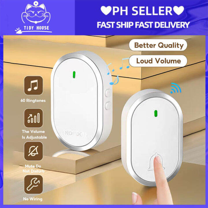 Tidy house Wireless Doorbell Home Long-distance Electronic Remote ...