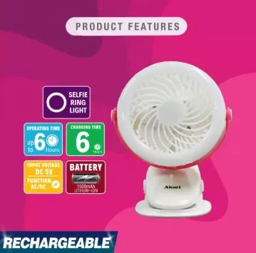 akari Rechargable Clip Fan | Lazada PH
