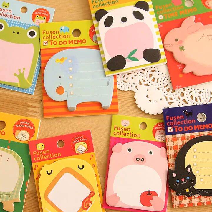 Sticky Notes Motif Hewan Tempelan Mini Kertas Catatan Memo Note ...