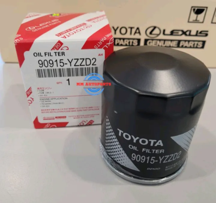 OIL FILTER TOYOTA D2 (90915-YZZD2) FOR TOYOTA HILUX INNOVA FORTUNER ...