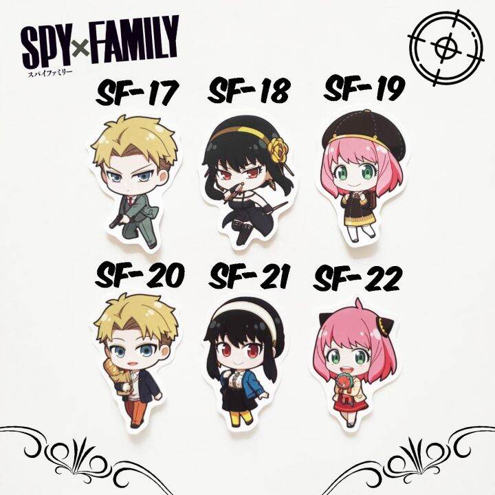 Sticker Anime Spy x Family 3 Loid Yor Anya Forger Merchandise | Lazada ...